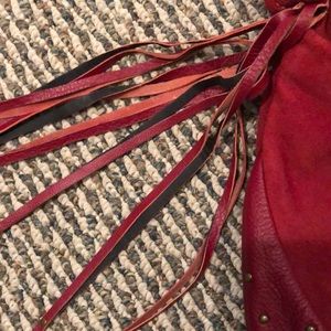 Queen Collection | Bags | Red Suede Queen Collection Shoulder Bag ...